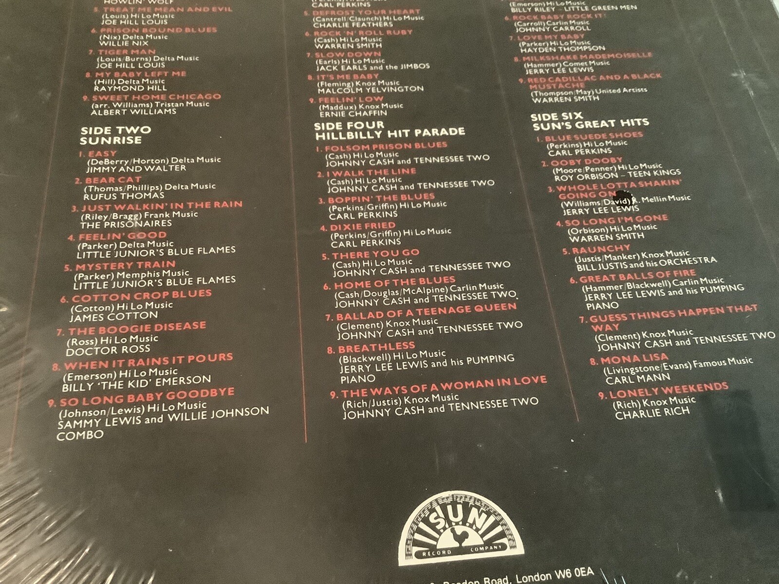 The Sun Box 100 LP Box 3 Records New Sealed Rockabilly Charley’s Uk | eBay