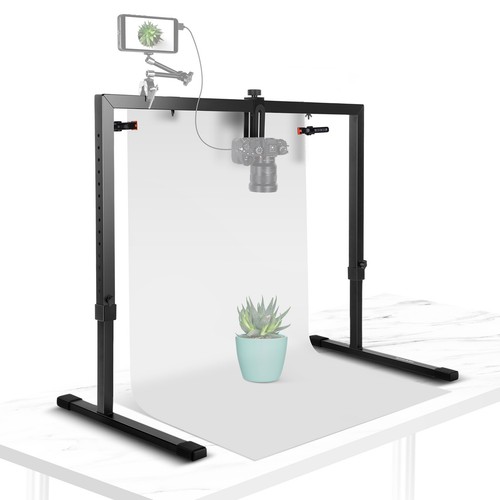 NEEWER Overhead Camera Mount for Flat Lay, Fits Desks≥3.3ft, Heavy Duty ...