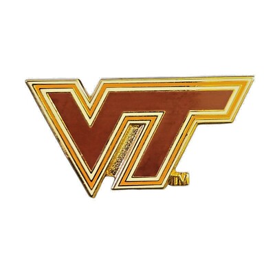 Virginia Tech VT Logo Pin - Hokies NCAA | eBay