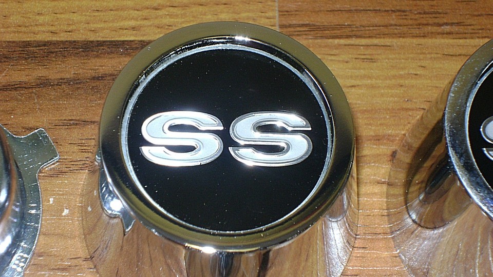 1969-70 Camaro Chevelle Nova SS Rally Wheel Center Caps Set 8pc Hub ...