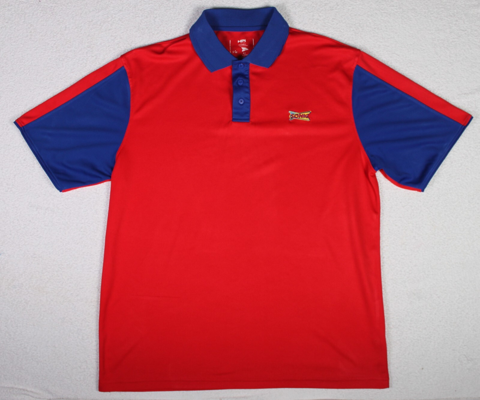 Sonic Drive-In Fast Food Men's Employee Polo Red Shir… - Gem