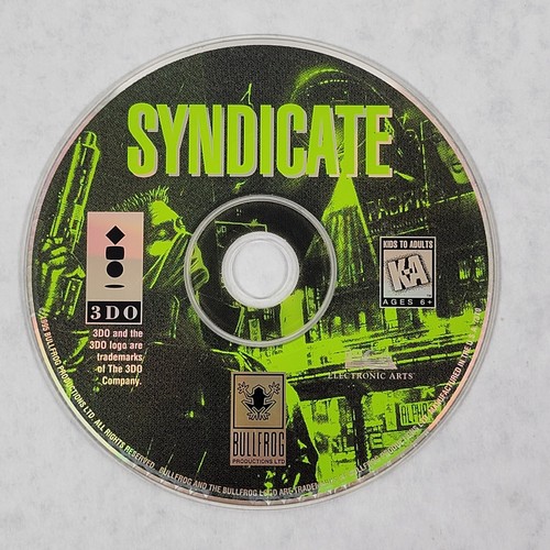 Syndicate (3DO, 1995) Disc Only 14633073706 | eBay
