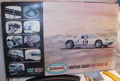 AURORA AMERICAN CLASSIC ROAD RACING SLOT CAR SET 1:32 BOXED 1960s | eBay