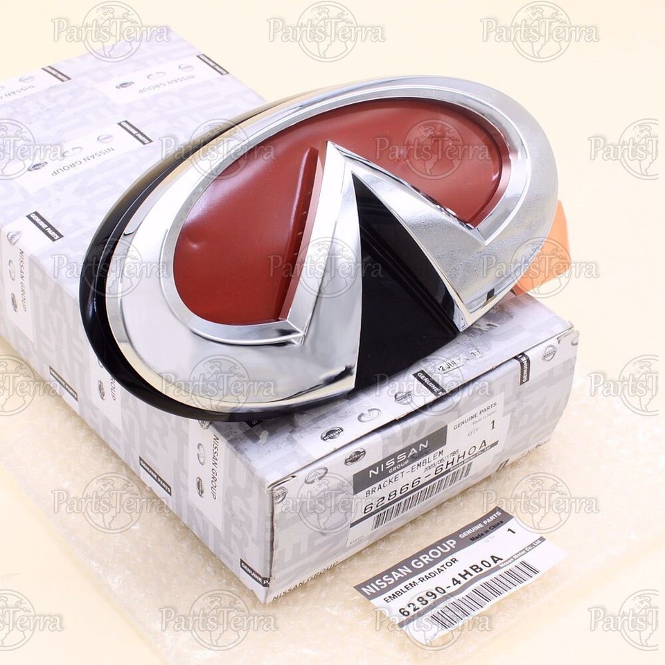 OEM Genuine Infiniti Q50 2018-23 Front Grille Silver Emblem & Base ...