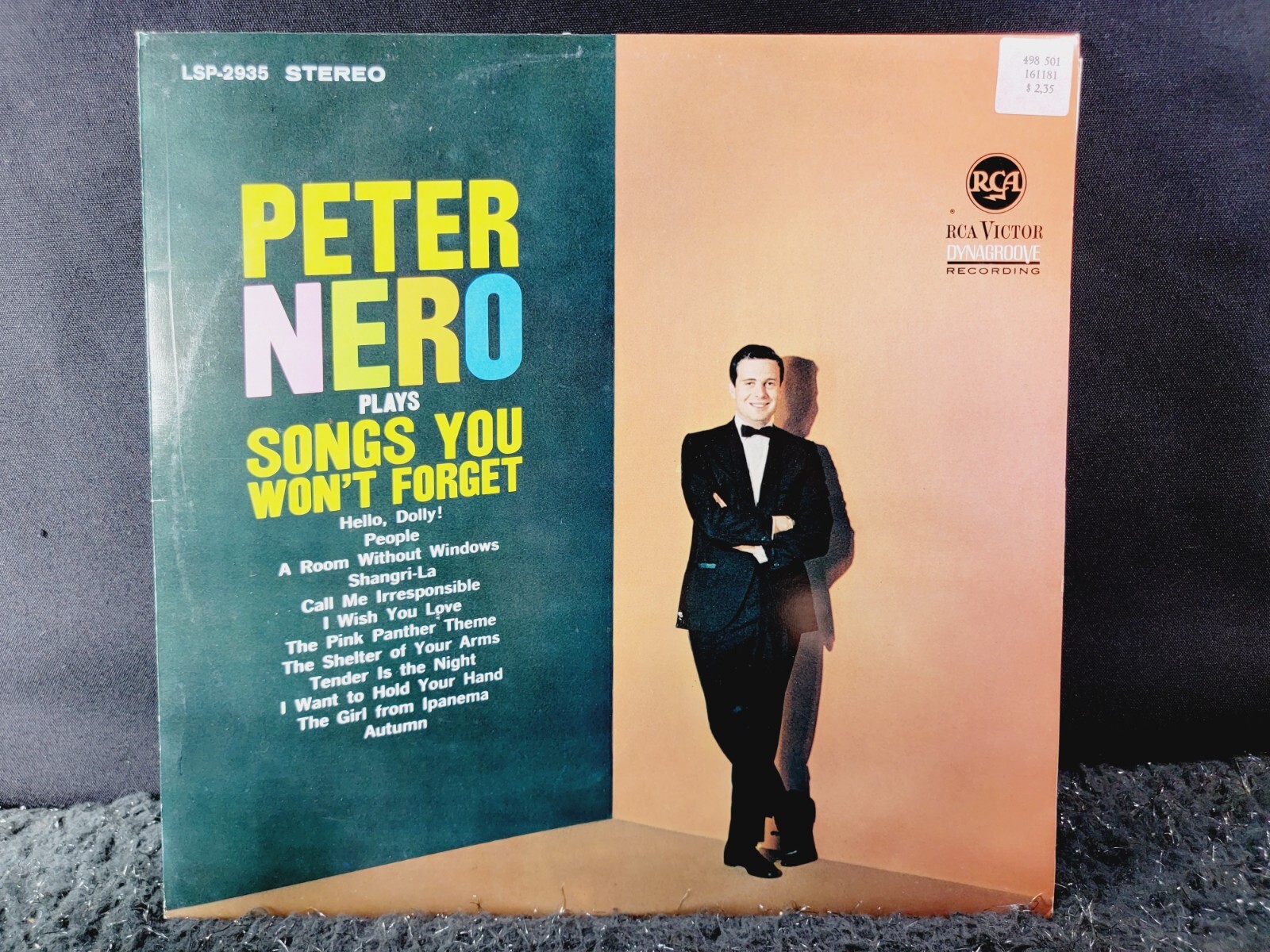 Peter Nero - SONGS YOU WON'T FORGET - VINYL LP - LSP-2935 - EX++/VG+ | eBay