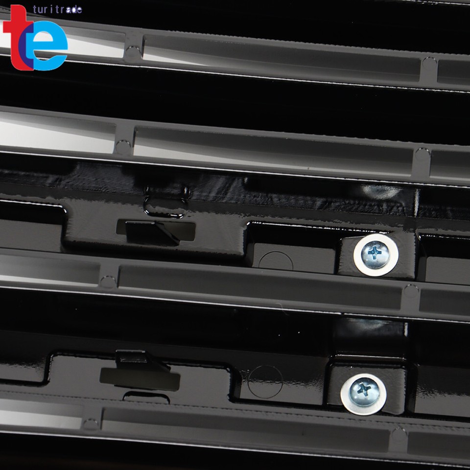 Front Mesh Upper Grille For 2019-2023 Dodge Ram 1500 Gloss Black ...