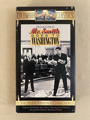 Mr. Smith Goes To Washington - VHS - James Stewart - 1939 - Excellent ...