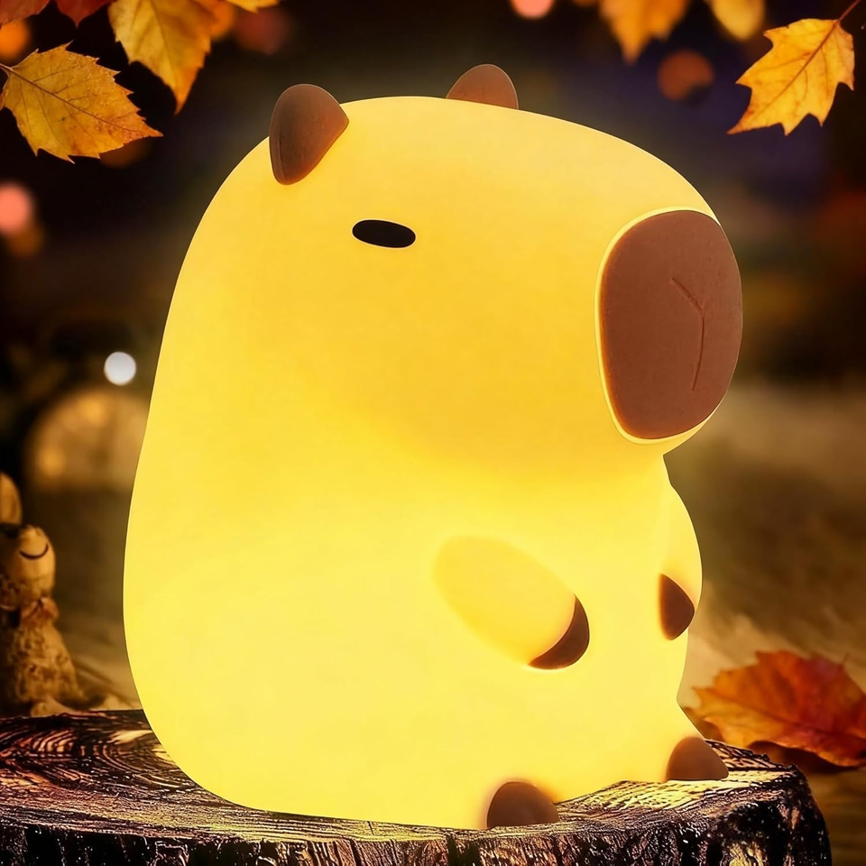 Capybara Cute Night Light, Squishy Capybara Lamp Xmas Gifts Toys ...