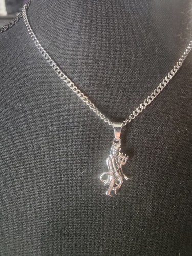 Dalmata Stainless Steel Devil Necklace Choker Jewelry Emo Punk Goth ...