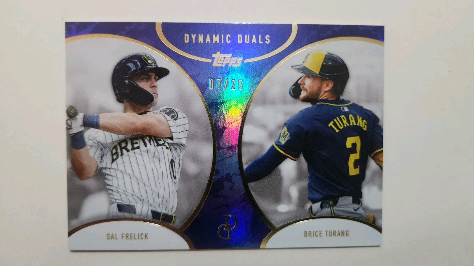 Brice Turang / Sal Frelick 2025 Topps Dynamic Duals #21A Dual ...