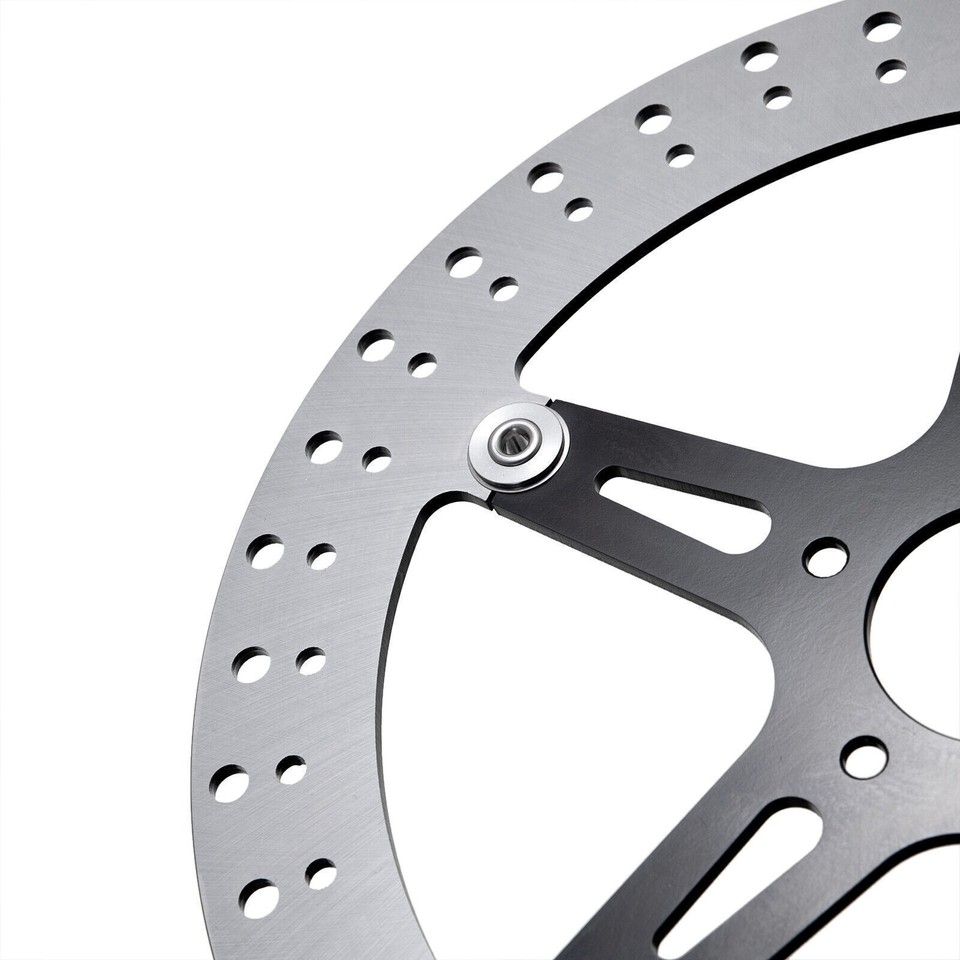 Floating 14" Big Front Brake Rotor w/ Bracket for Harley Dyna Fat Bob ...