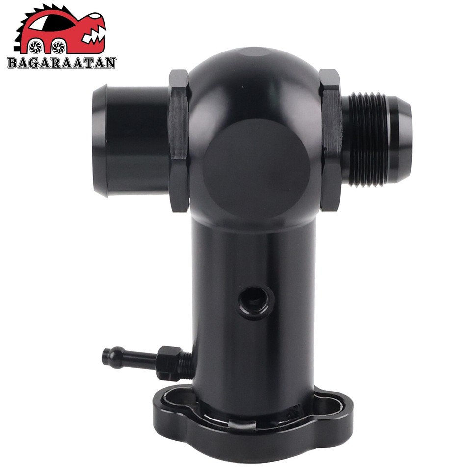 Aluminum Raised Inline Filler Neck Hose Radiator Connector w/ Cap 16AN ...