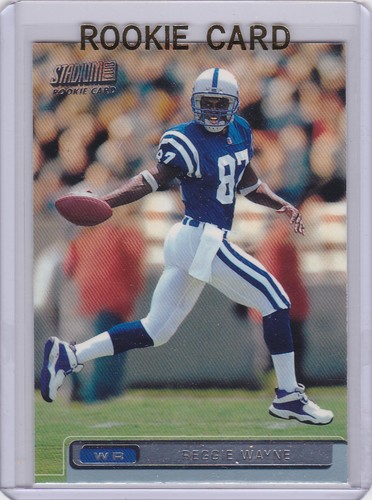 REGGIE WAYNE ROOKIE CARD Indianapolis Colts 2001 RC Football Topps ...