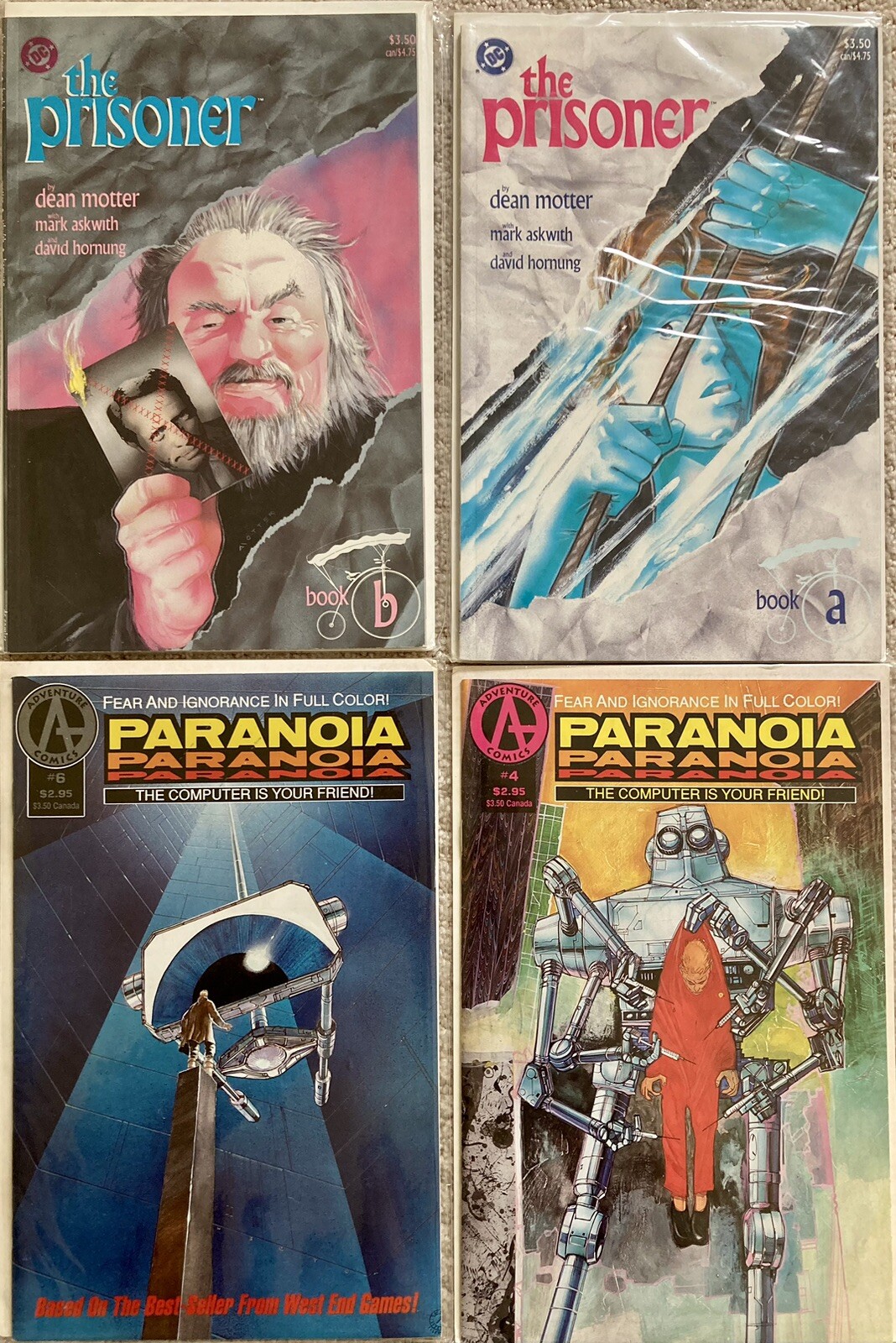 The Prisoner and Paranoia comic books, lot of 4 | eBay