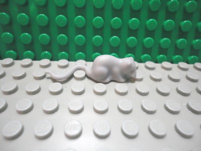 Lego mini figure 1 Light Gray Mouse Rat NEW | eBay