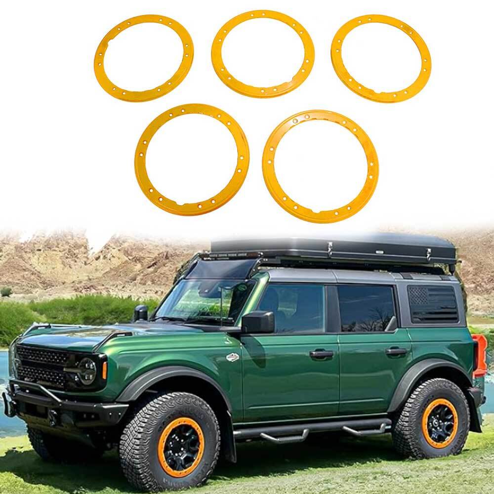 5PCS Bead Lock Wheel Trim Rings Kit Fit for 2021-2024 Ford Bronco | eBay