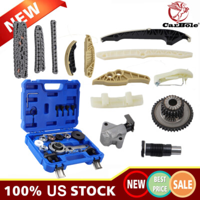 Engine Camshaft Timing Tool Kit & Chain Kit Fit Audi VW 1.8 2.0L TSI ...