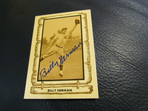 Billy Herman Autographed Baseball Card | eBay