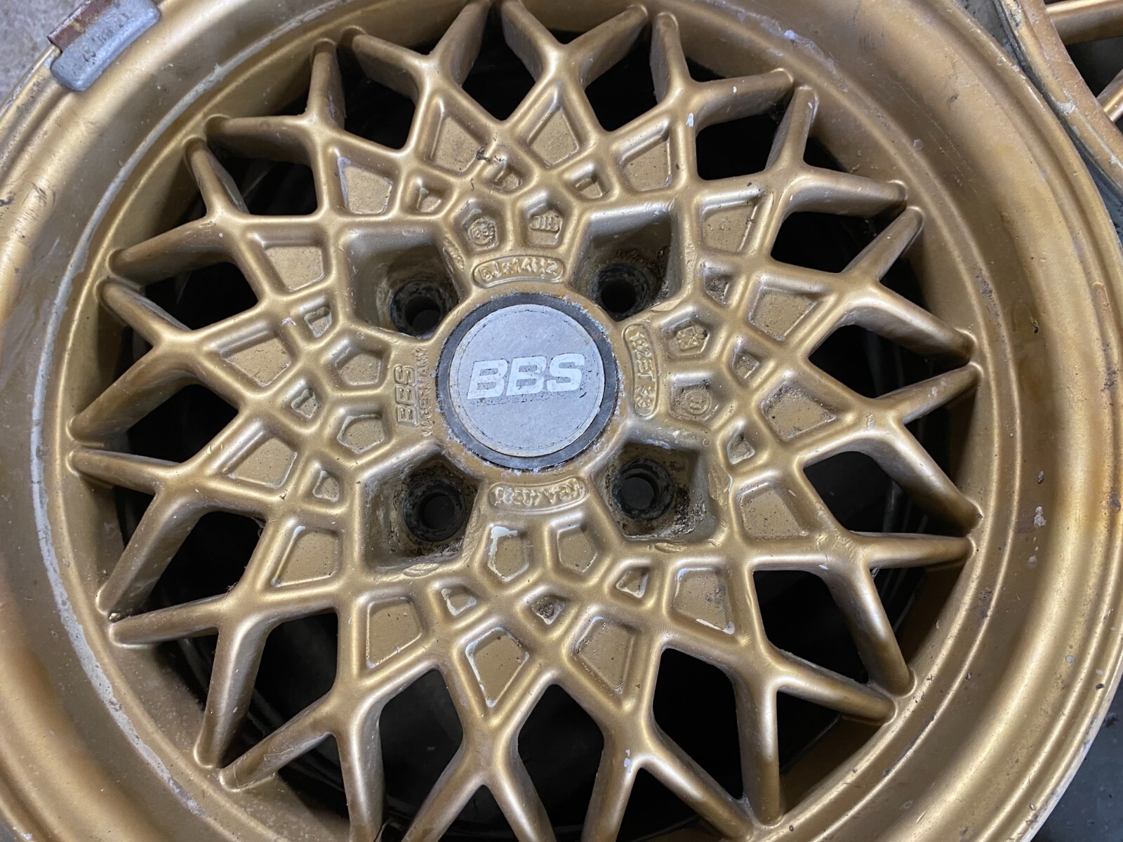 SET OF 4 BBS KBA40589 14" MAHLE 14X6 4X100 WHEELS GOLD BMW E30 RARE | eBay