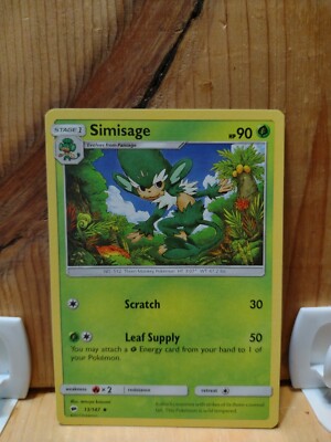 Pokemon Card 2017: Simisage | eBay