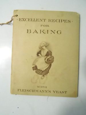 1910 Fleischmann's Co Cookbook Excellent Recipes For Baking w ...