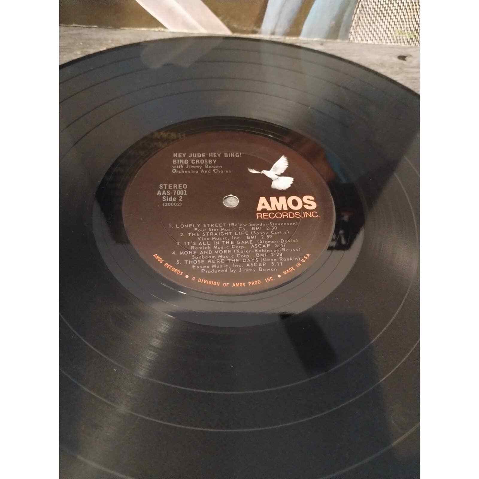 Bing Crosby: Hey Jude / Hey Bing! Amos LP Vinyl Album AAS-7001 | eBay