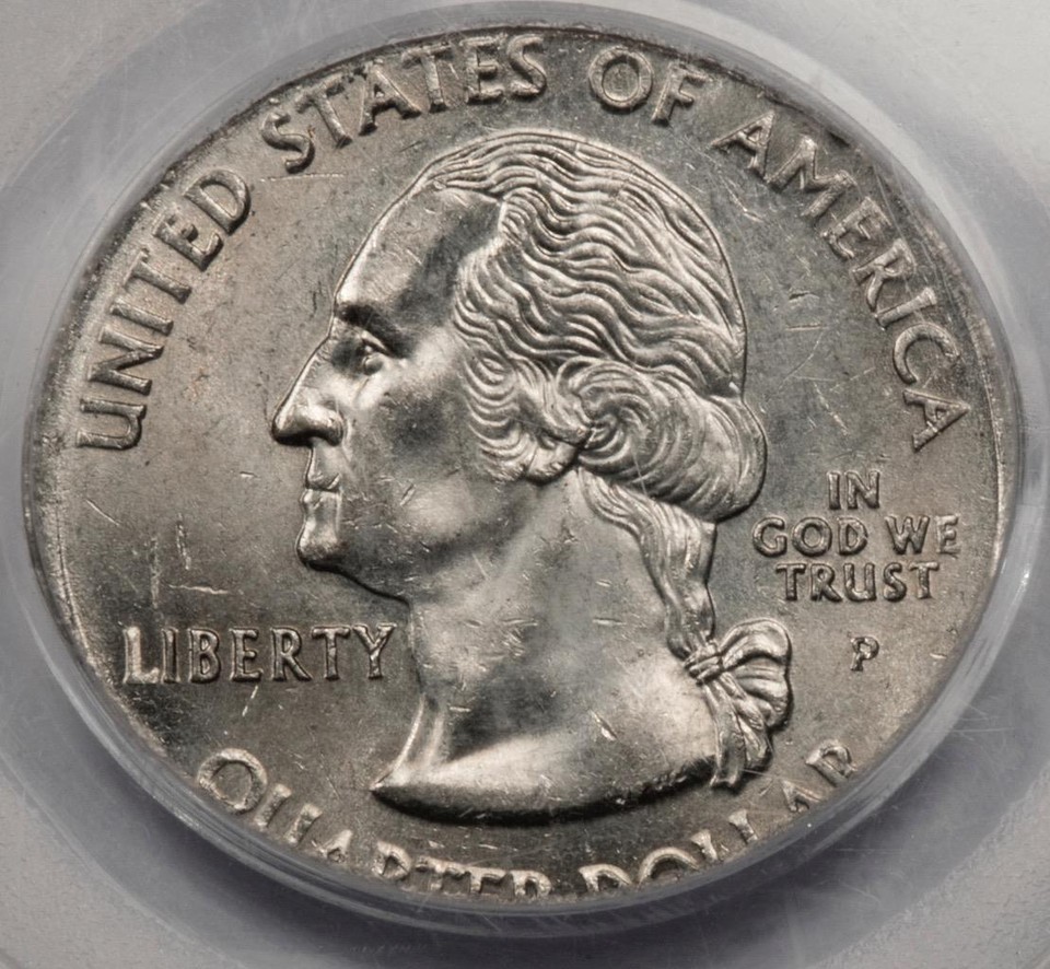 2000 PCGS MS62 Elliptical Clip New Hampshire Quarter Mint Error ...