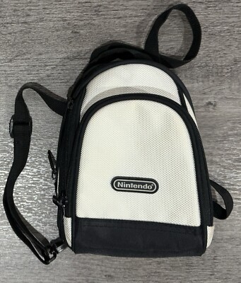 Nintendo Mini Backpack Travel Case Storage Bag White Gameboy | eBay