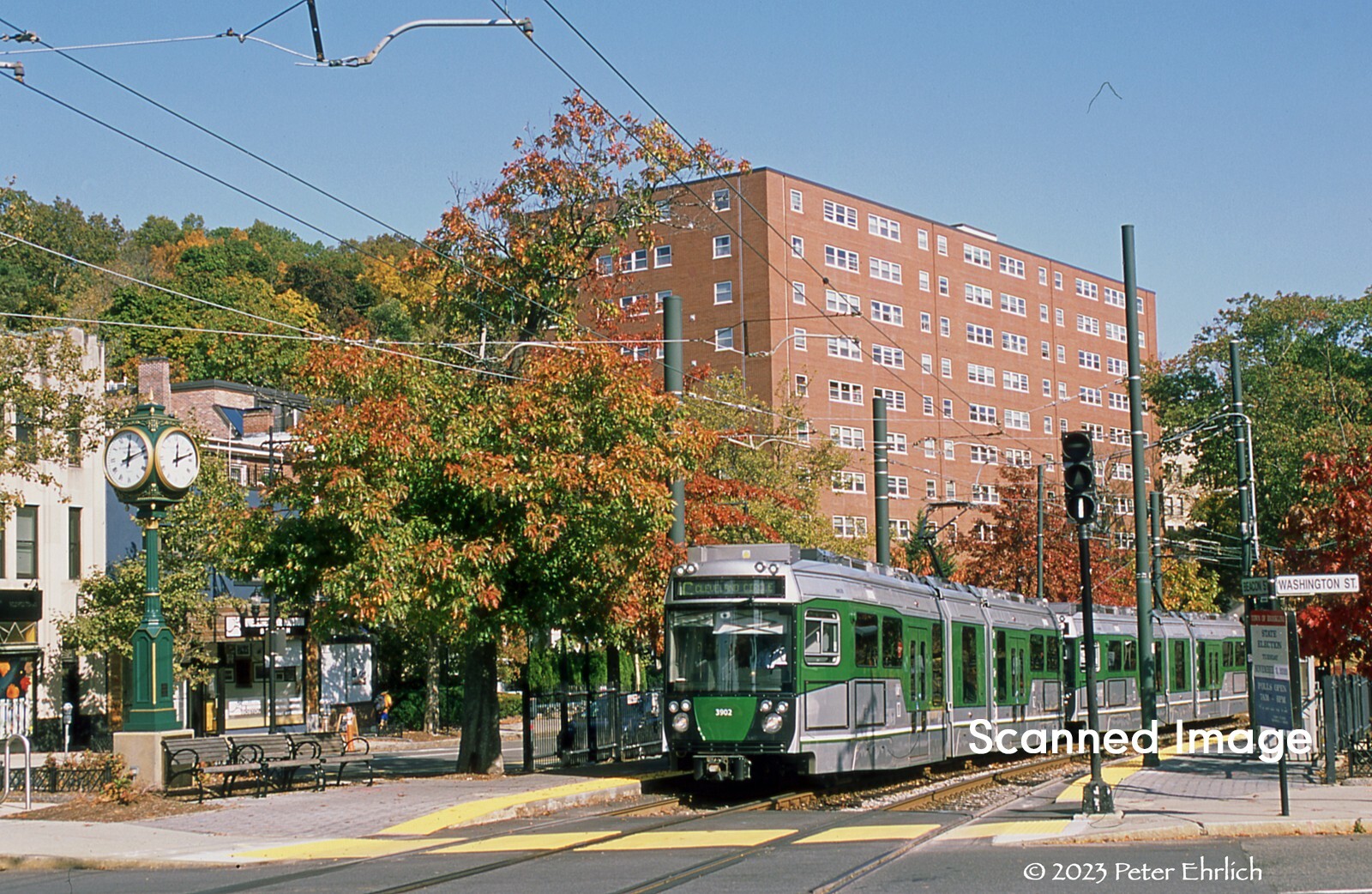 Original Photograph: Boston MBTA CAF Type 9 3902 at Washington Square ...