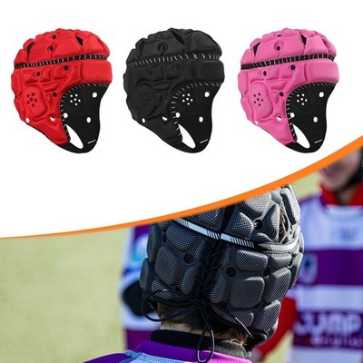 Kids Rugby Helmet Scrum Cap Breathable Protector Adjustable Football ...
