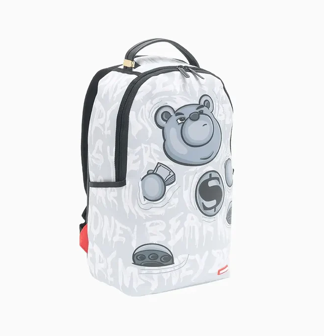 *NEW* SPRAYGROUND Money Bear Graffiti Float Backpack GREY (B8307) 👍 | eBay