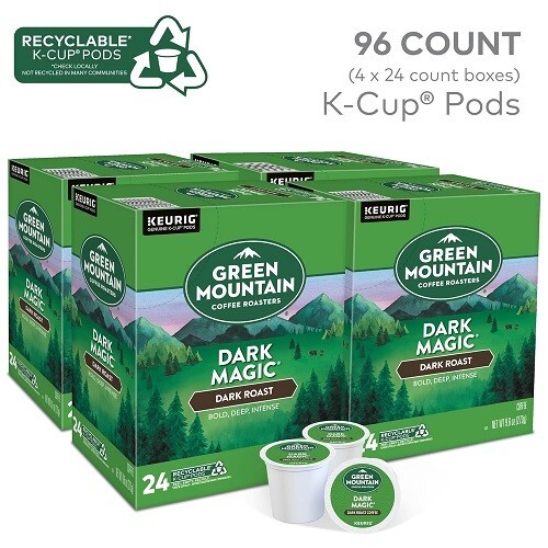 Green Mountain Coffee Roasters Dark Magic Coffee K-Cup pods, Dark Roast ...