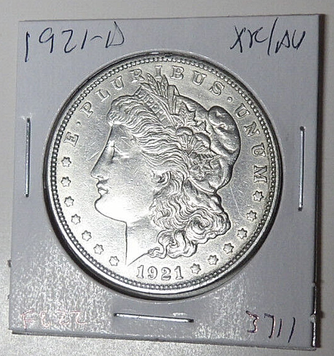 1921-D Morgan Silver Dollar XF/AU Cleaned Denver Mint (fe.22) | eBay