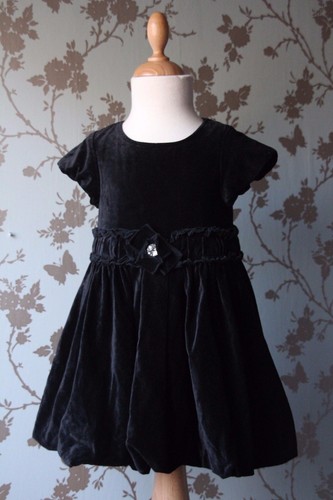 SALE Jottum SANNELOU velvet dress/jurk/robe/kleid black sz 104 / 4 yrs ...