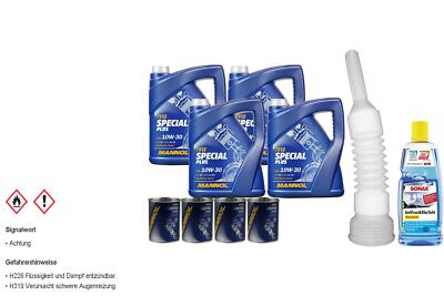 20L MANNOL 7512 Special Plus 10W-30 Premium Motoröl API SN ACEA A3/B3 ...