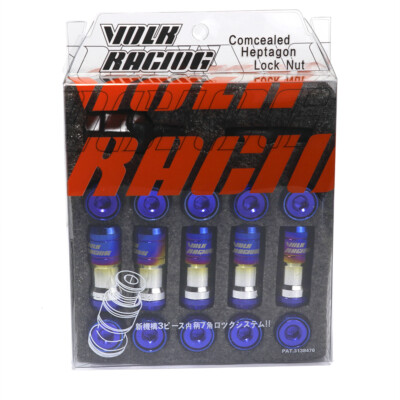 M12*1.5 Volk Racing Burnt Blue Formula Steel Car Wheels Rims Lug Nuts ...