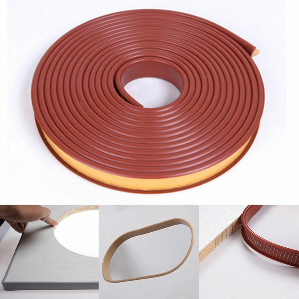 1M Self-adhesive U-shaped Edging Edge Tape Furniture Banding TPE Seal ...