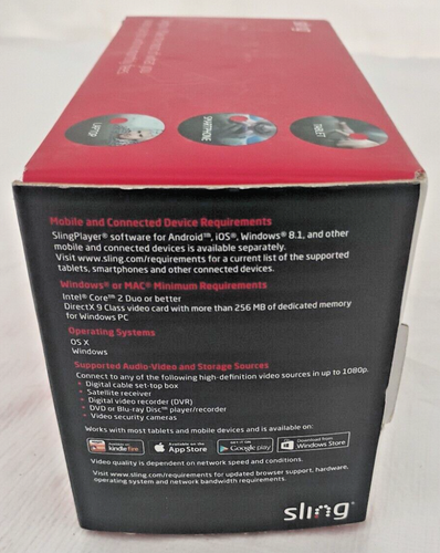 Slingbox M1 Sling Digital HD Media TV Streamer COMPLETE Open Box ...