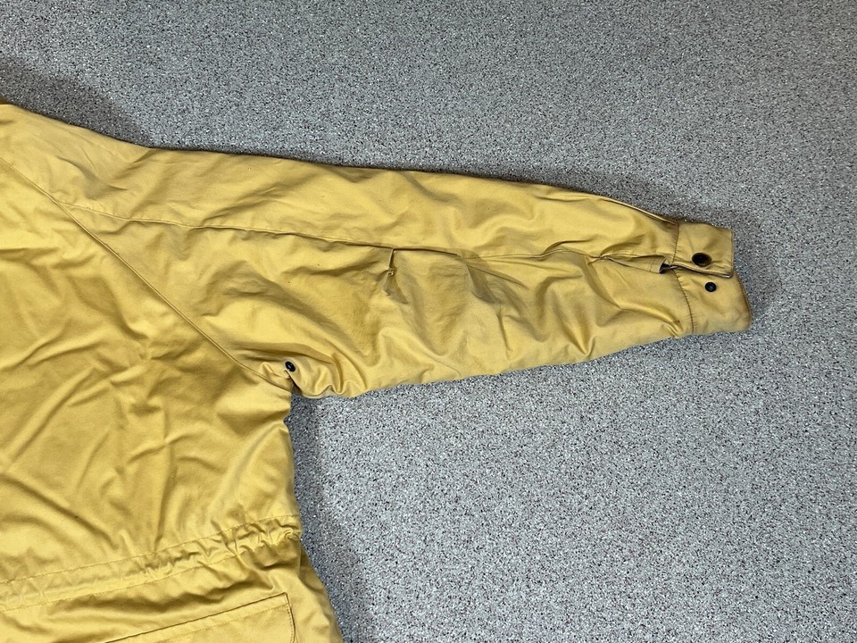 Nordica Men’s Yellow Ski Jacket Coat Full Zip Hooded Leather Winter ...