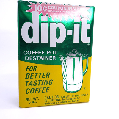 Dip It Coffee Pot Cleaner Powder Old Stock Sealed 5oz 27443372006 | eBay