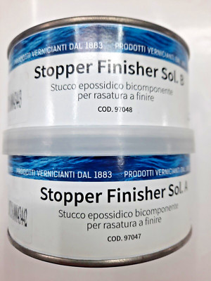 STOPPANI IBS STOPPER FINISHER STUCCO EPOSSIDICO BICOMPONENTE 0,500 LT ...