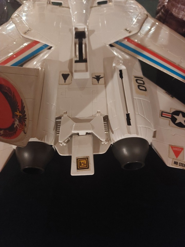 Vintage Cobra GI Joe 1983 Ace & SKYSTRIKER COMBAT JET ( Not Complete As ...