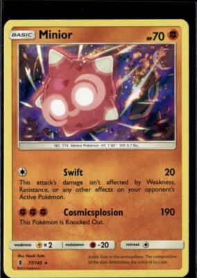 Pokemon Minior 77/145 Guardians Rising Holo Rare | eBay