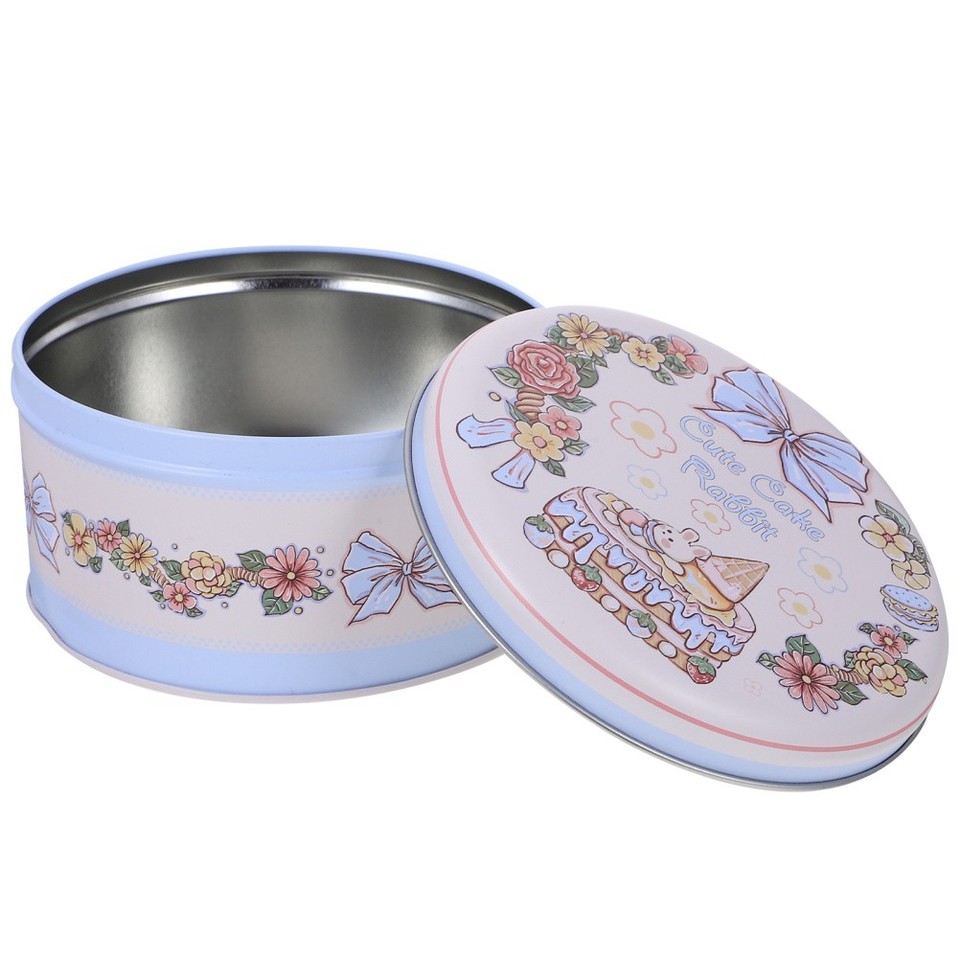 Present Box Cookie Storage Festival Biscuit Containers Mini Tins | eBay ...