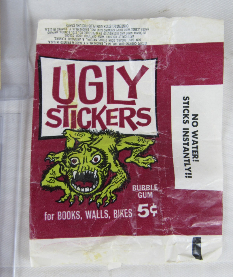 1965 Topps Ugly Stickers Near Set 1-44 (37 Diff) w/ Variation = Wrapper ...