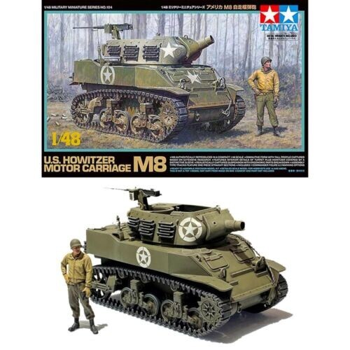 Tamiya 32604 Howitzer Motor Carriage M8 1:48 Model Kit New & Sealed ...