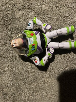 Disney Pixar Toy Story Buzz Lightyear 12” Toy With Custom Buzz Head ...
