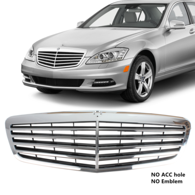 For Mercedes W221 S Class S 550 Chrome Front Bumper Center Grille ...