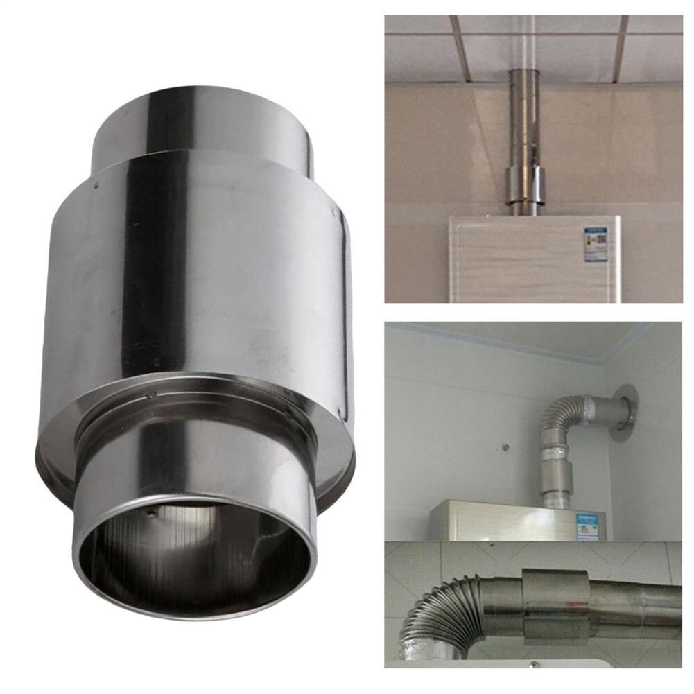 For Wood Log Burning Pipe Flue Extension Check Valve 12.7cmx0.6cm ...