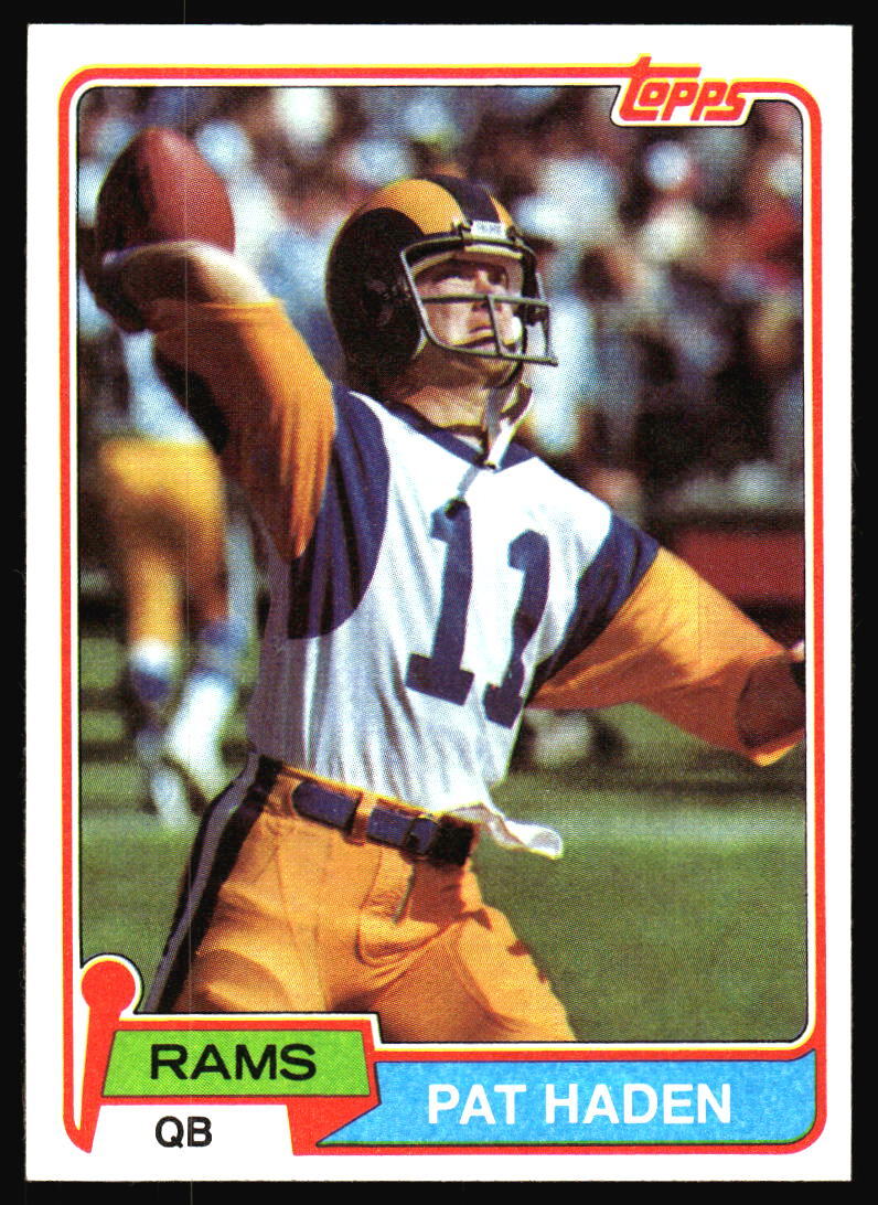 1981 Topps Pat Haden #445 Los Angeles Rams | eBay